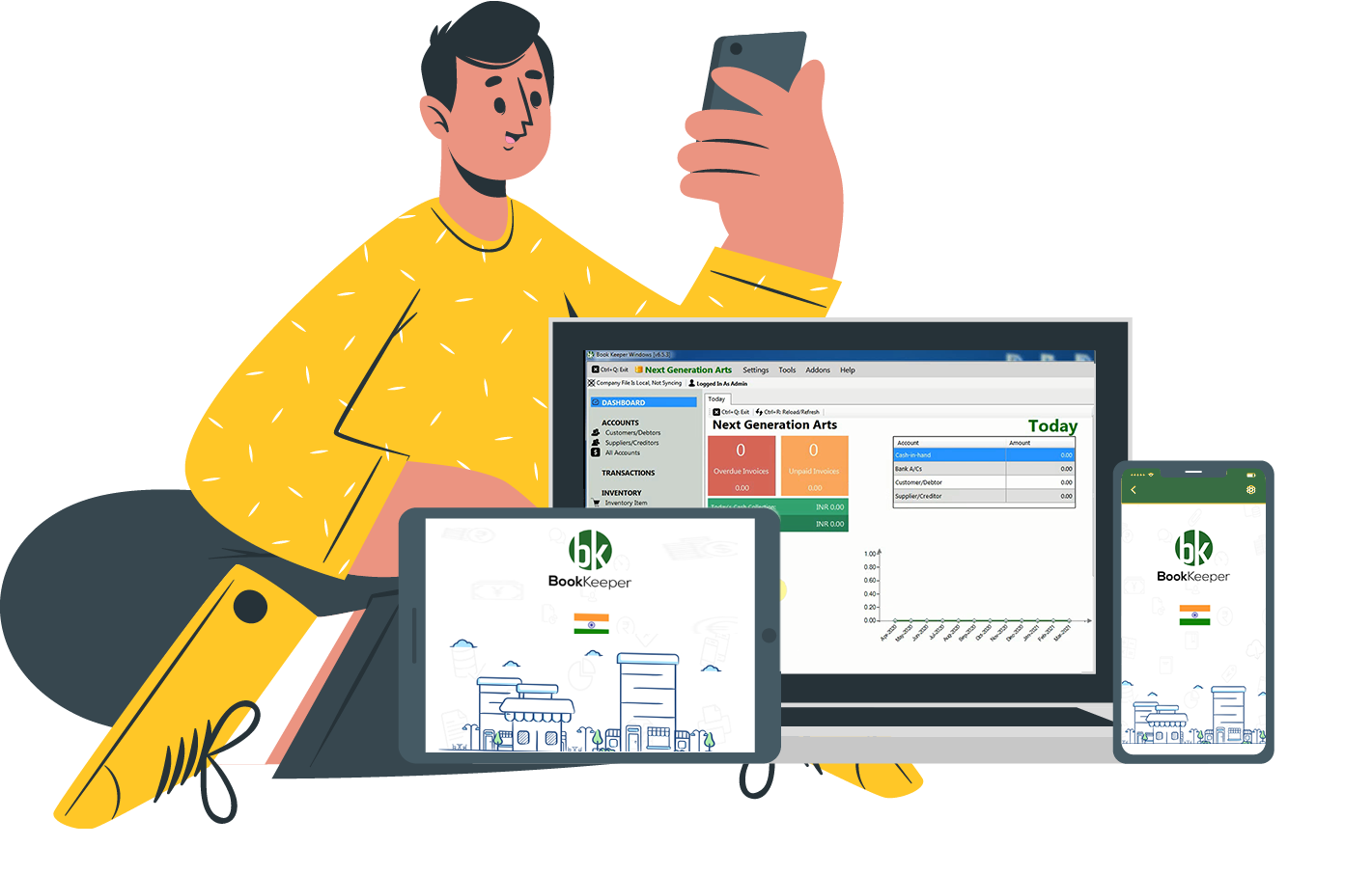 Features - GST-ready accounting app/software for Android, iOS and ...